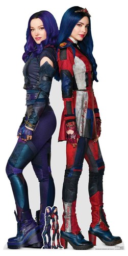 Mal E Evie Da Descendants 3 Official Lifesize E Mini Cardboard Cutout ...