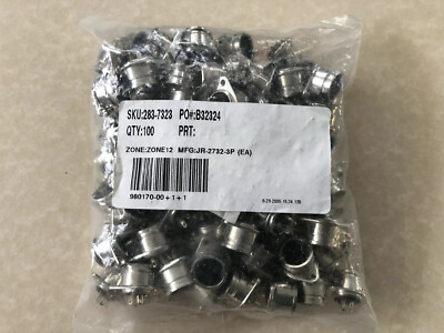 ALECTRON JR-2732-3P Straight DIN Receptacles. Qty 100. | eBay