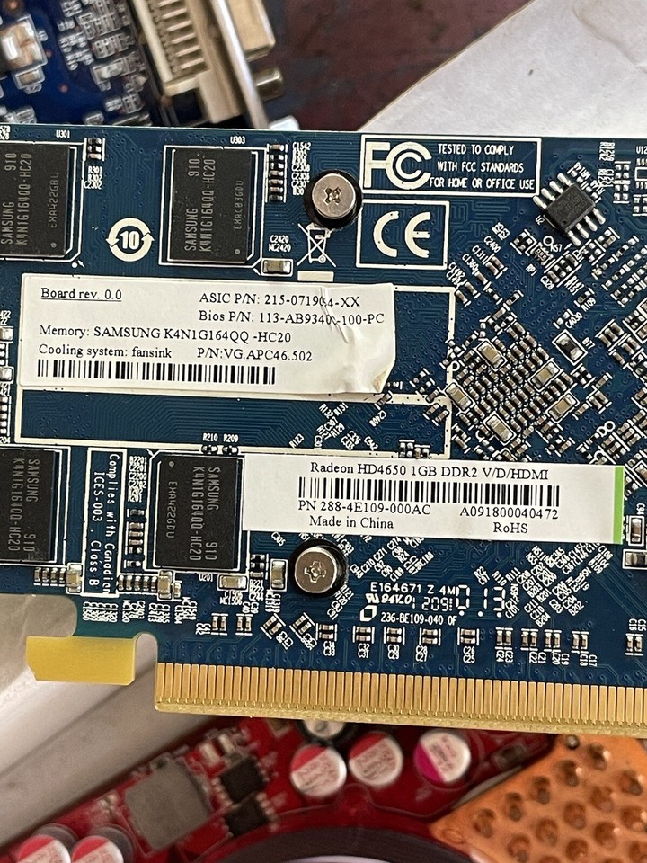 Computer Parts Lot Graphics Card GPU Lot PE Power Efficient - ATI ...