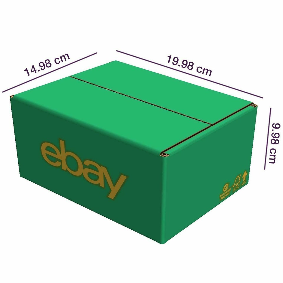 eBay Branded Packaging Small Cardboard Box (14.98cmx19.98cmx9.98cm ...