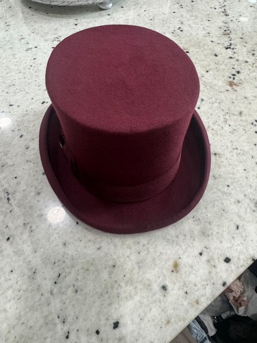 Scala Top Hat Damon Burgandy Size Small | eBay