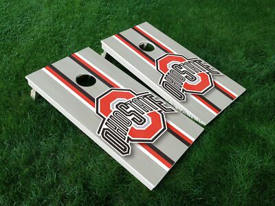 VINYL WRAPS Cornhole Board DECALS Ohio State 03 OSU Buckeyes Bag Game ...