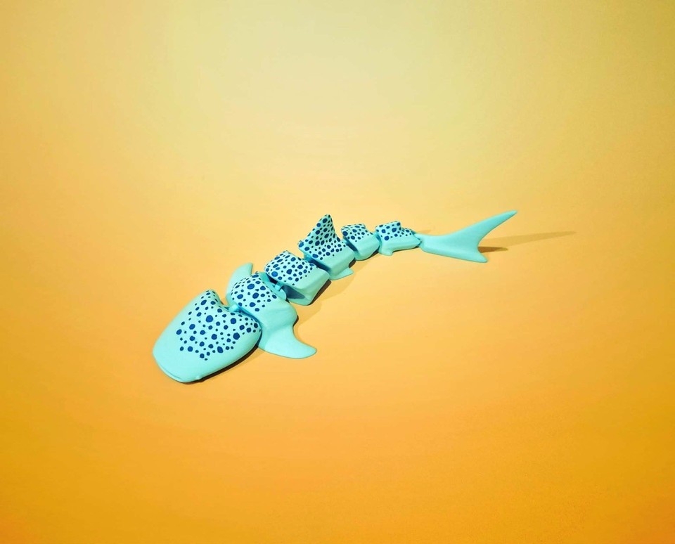 Whale Shake Figurine Articulated Flexi Fidget Whale Shark | eBay UK