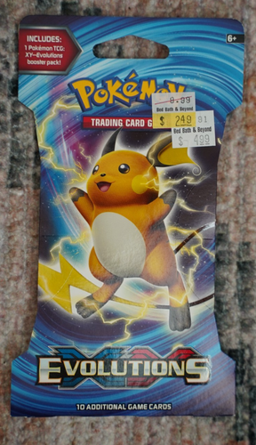 2016 Pokémon TCG XY Evolutions Raichu Art Sleeved Booster Blister Foil ...