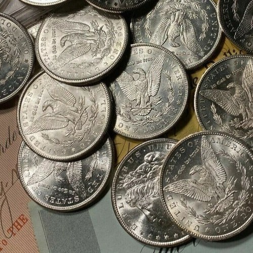 Bulk Lot of 5 1878-1893 CC Morgan US Silver Dollar Coin Roll - MS BU ...