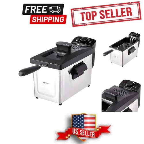 Compact 3L Electric Deep Fryer - Adjustable Temperature & Stainless ...
