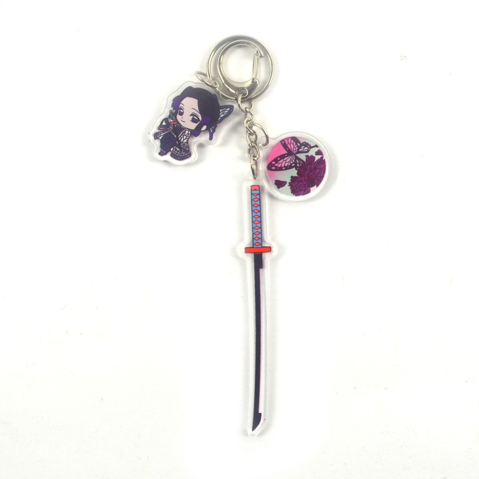 Demon Slayer Nezuko Kyoujurou Zenitsu Muzan Acrylic Keychain Key Ring ...