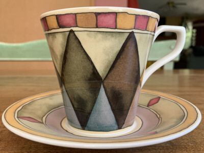 SASAKI PALAZZO FLAT CUP AND SAUCER SET BY PAULA ZANGER | eBay