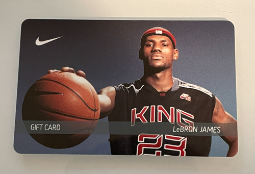 2003 Nike Lebron James Gift Card Rookie RC Year Basketball | eBay