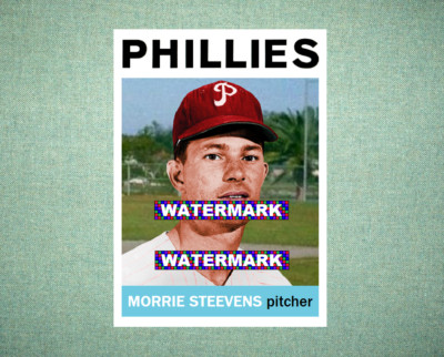 Morrie Steevens Philadelphia Phillies 1964 Style Custom Baseball Art ...