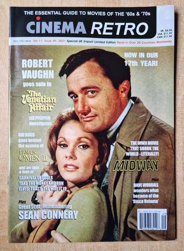 Cinema Retro Film Magazine No 49 Robert Vaughn Sean Connery Bond The ...