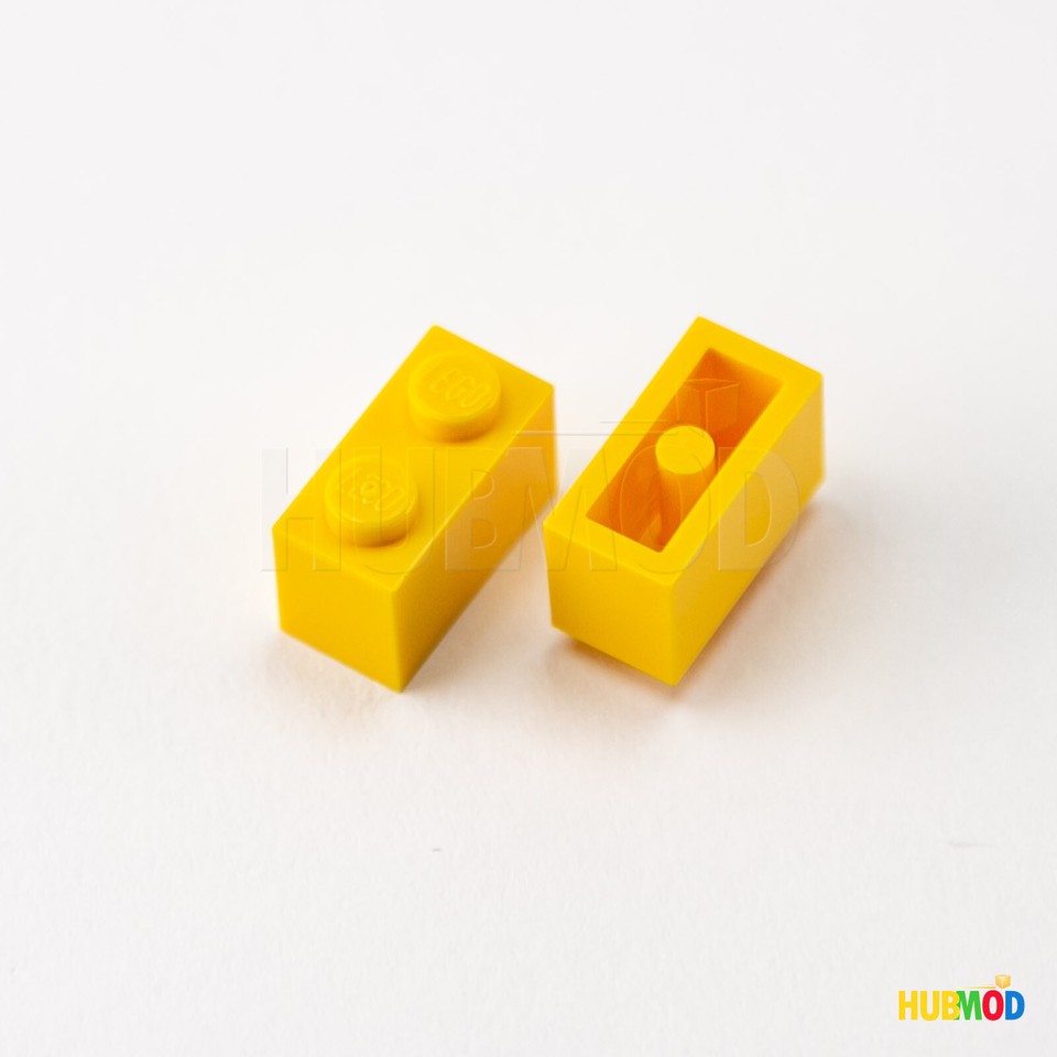 Lot of 10 Genuine LEGO Yellow 1x2 3004 Building Bricks Blocks Parts ...