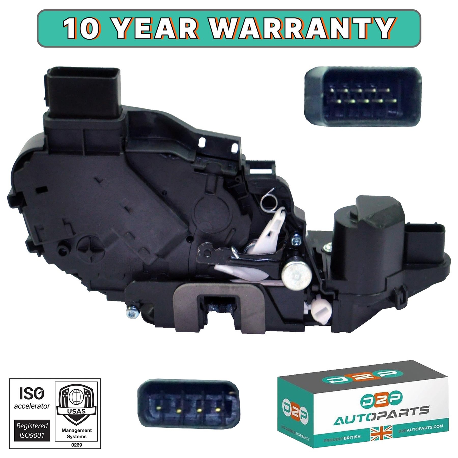 FOR LAND ROVER DISCOVERY MK4 EVOQUE REAR RIGHT DOOR LOCK LATCH ACTUATOR ...