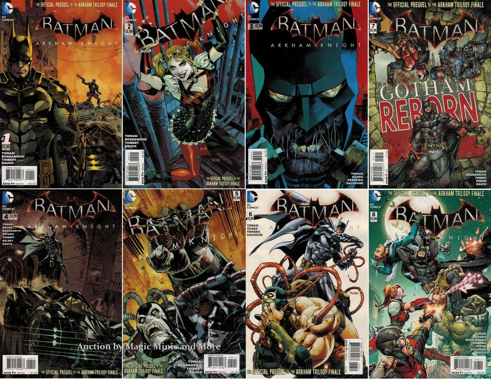 BATMAN ARKHAM KNIGHT (8) Comic Run #1 2 3 4 5 6 7 1st print DC Game ...