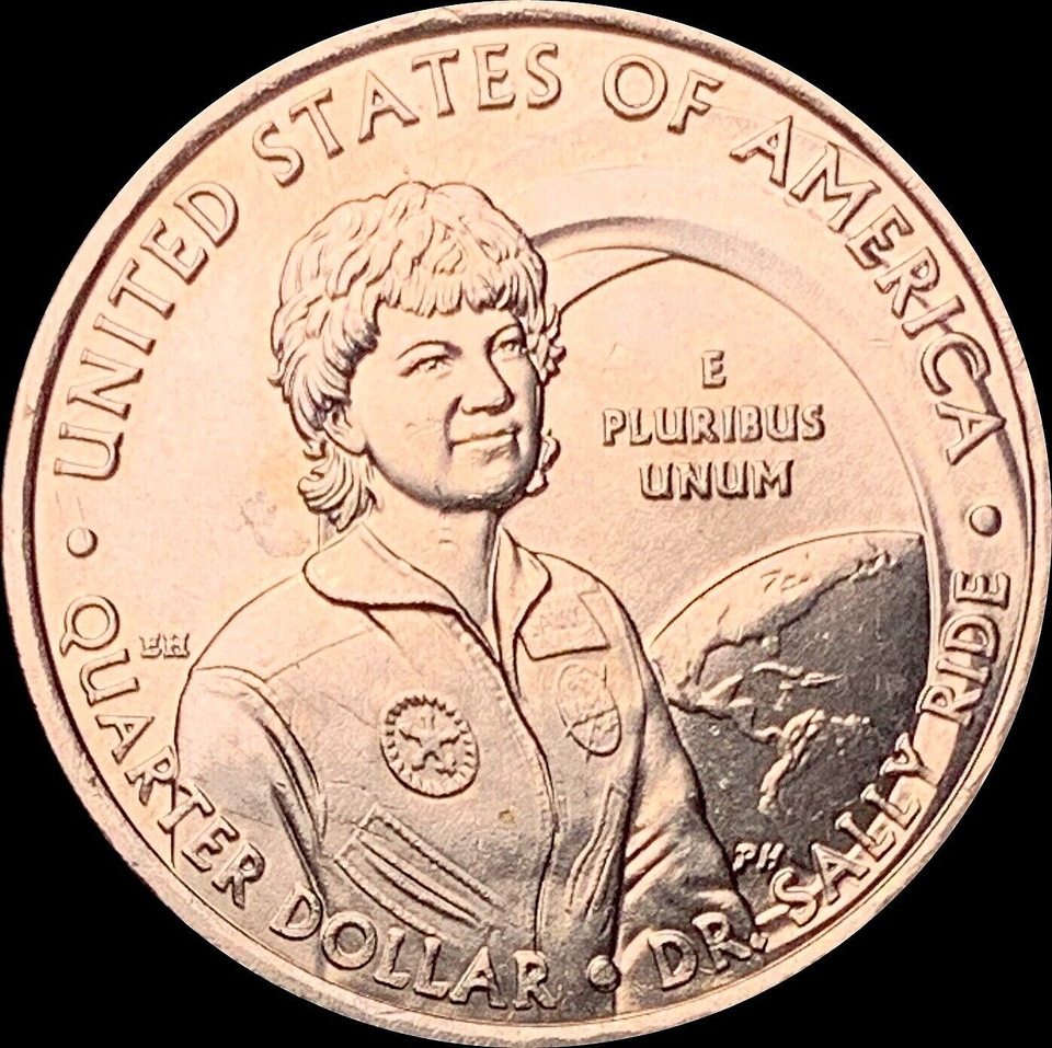 2022 P Dr. Sally Ride Quarter Die Break Drooling George Mouth Mint ...