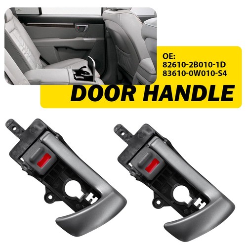 Pair LH Interior Side Door For Handle 2007-2012 Hyundai Santa Fe 82610 ...
