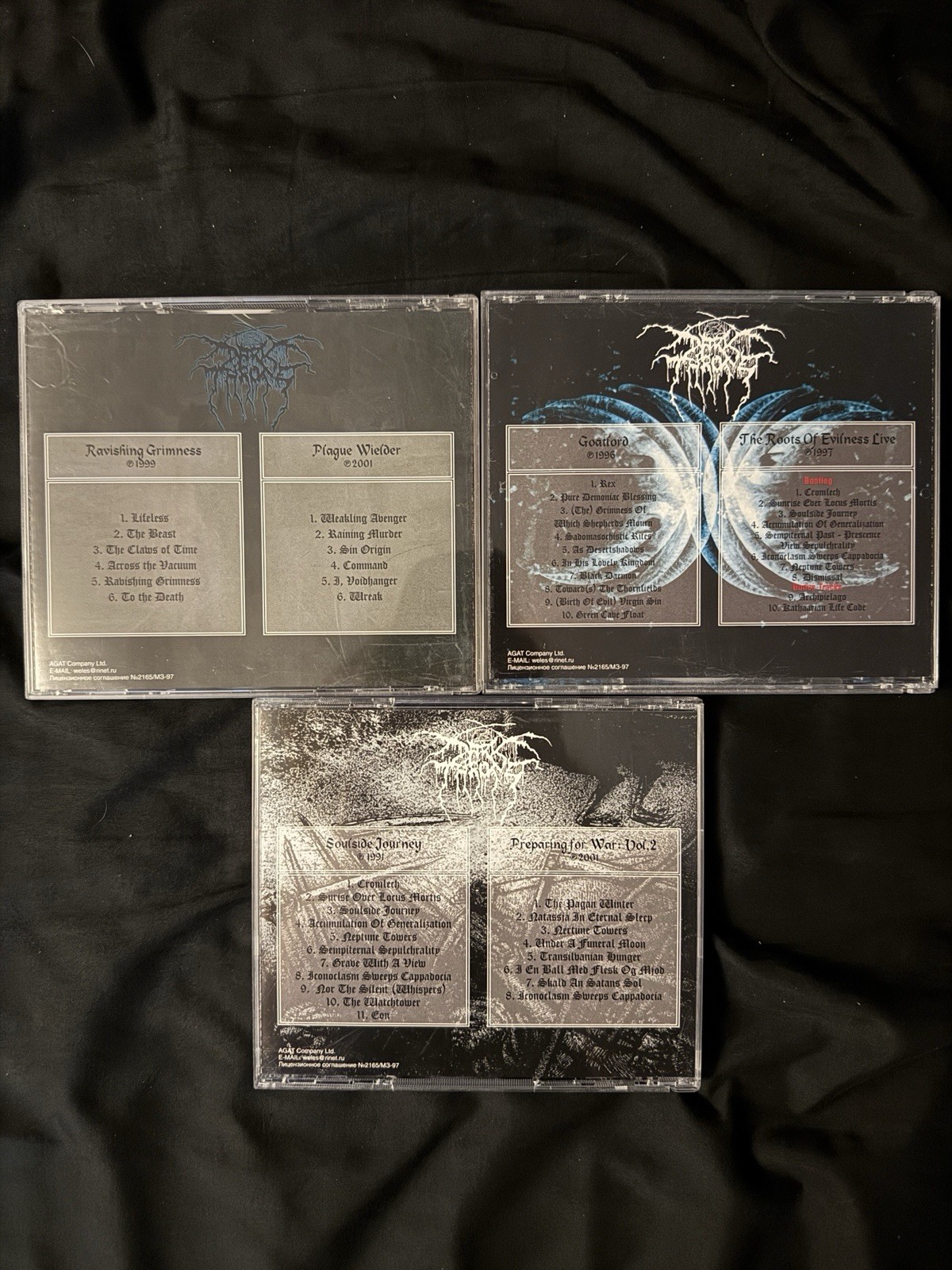 Darkthrone Double Feature CD Lot Ravishing Grimness Goatload Soulside ...