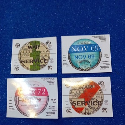 2 x Replica Bespoke Tax Disc 1921 - 2012 printed on glossy photo paper ...