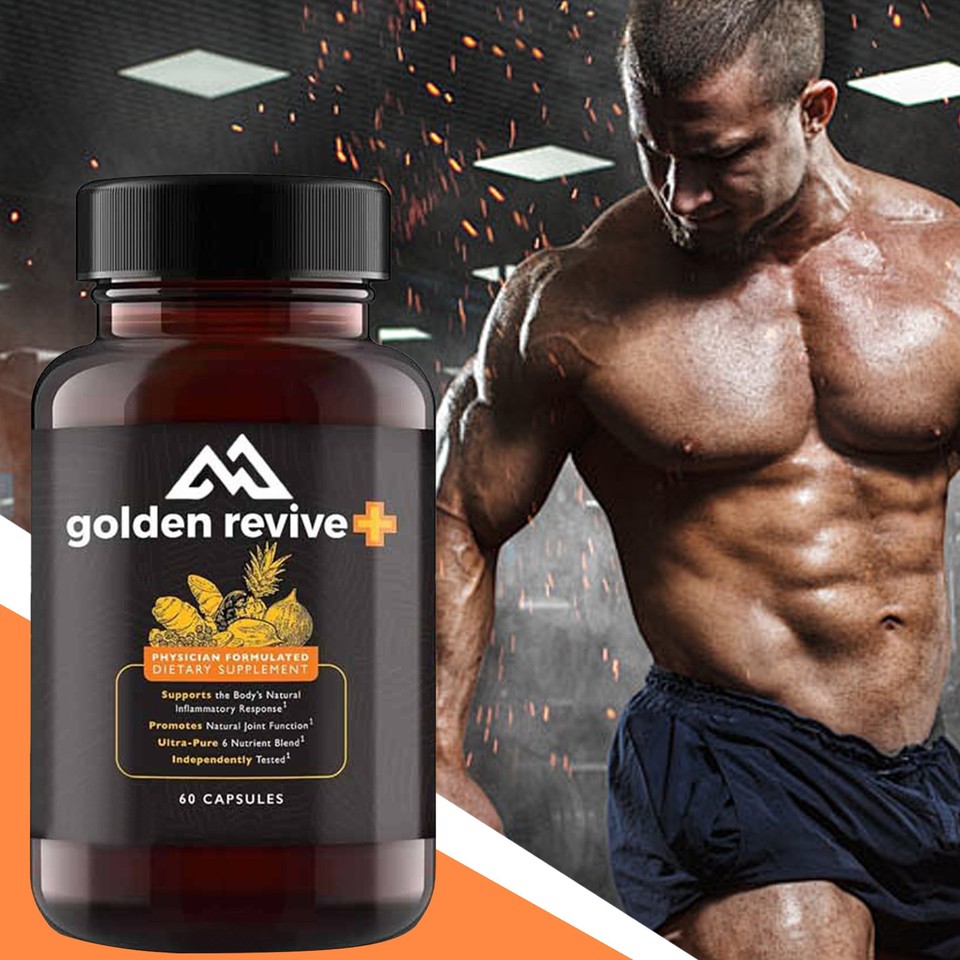 Golden Revive+Joint Support Supplement Containing Quercetin and ...