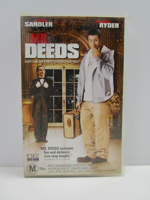 Mr Deeds, Adam Sandler, VHS Tape, Vintage Video, Movie, M15+ | eBay