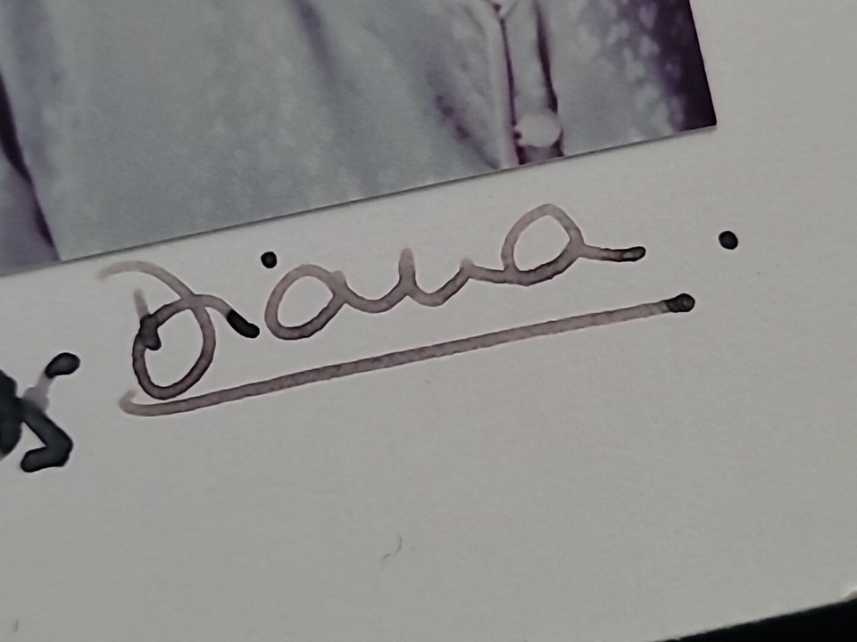 1985 Princess Diana Signed Royal Presentation Photo King Charles III ...
