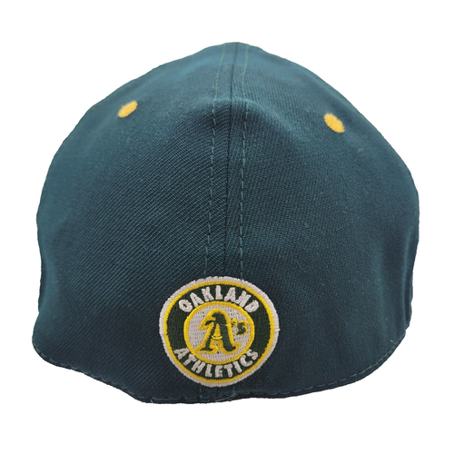 Oakland A's Athletics MLB New Era Mens Medium Large Green Yellow Fitted ...