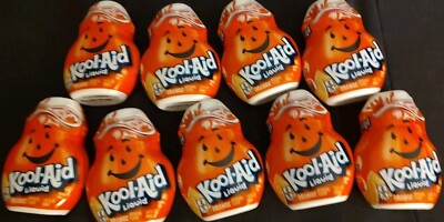 9 Kool Aid ORANGE 1.62oz Squeeze Liquid Water Enhancer 0 Calories MIX ...