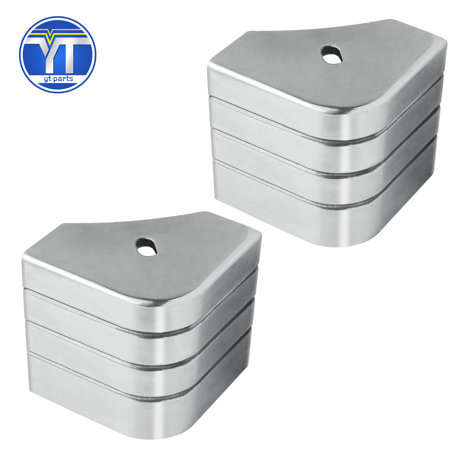 2Pcs Crest Style Corner Cap Casting Pontoon Aluminum Deck Corner ...
