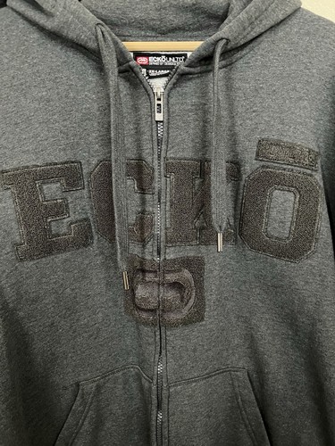 VTG Y2K Ecko Unltd Unlimited Embroidered Hip Hop Grunge Full Zip Hoodie Size 2XL | eBay
