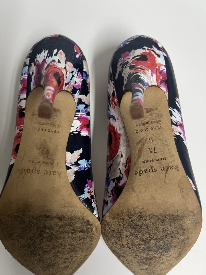Kate Spade Pump Pointed Toe Paint Art Splatter Size 7 1/2B Made In ...