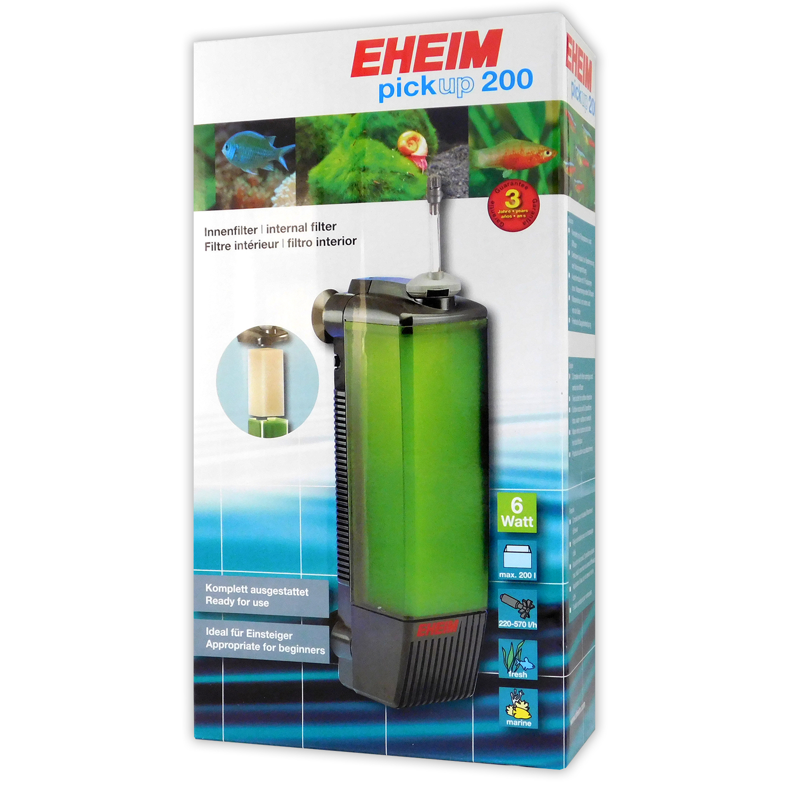 EHEIM PICKUP 45 60 160 200 INTERNAL FILTER FRESH WATER PICK-UP AQUARIUM ...