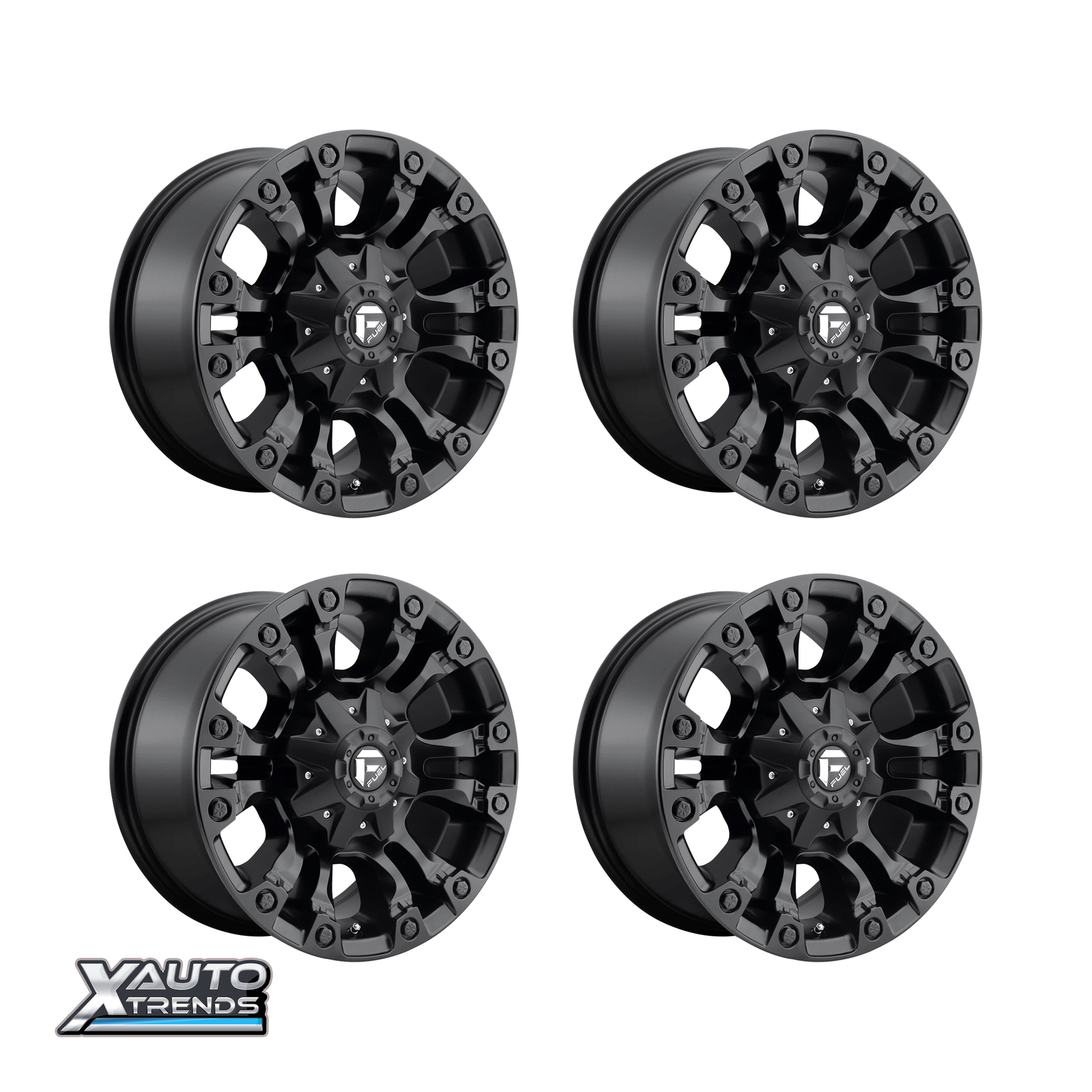 Fuel Off-Road D560 Vapor Matte Black 22X10 6X135/6X139.7 -19mm (Set of ...
