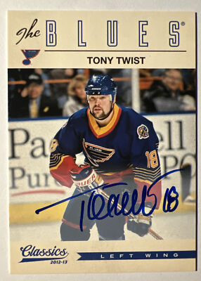 2012-13 Panini Classics AUTO Tony TWIST on card Autograph #63 St.Louis ...
