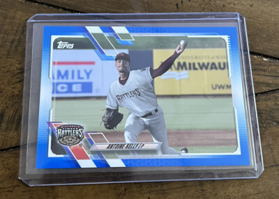 2021 Antoine Kelly Topps Pro Debut Blue Parallel /150-Milwaukee Brewers ...
