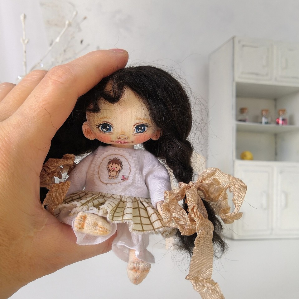 Handmade cloth rag dolls Art dolls Small doll Decorative doll Collector ...