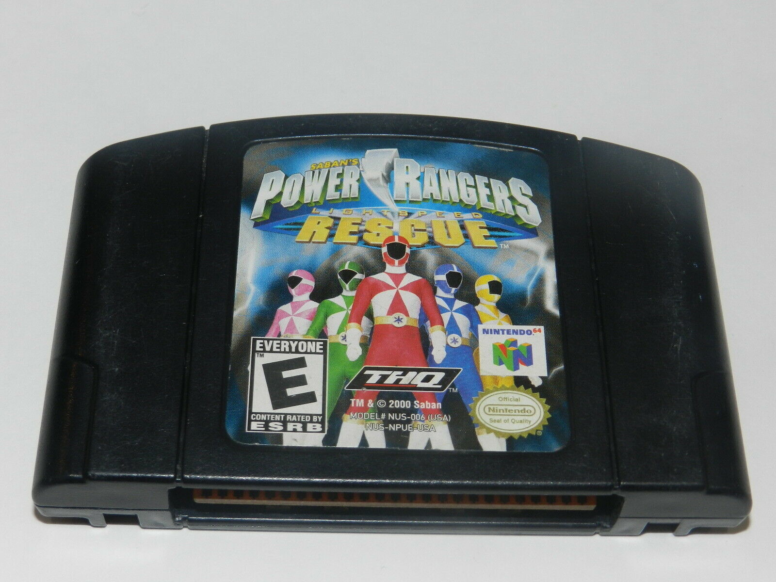 Power Rangers Lightspeed Rescue Nintendo 64 N64 Video Game Cart ...