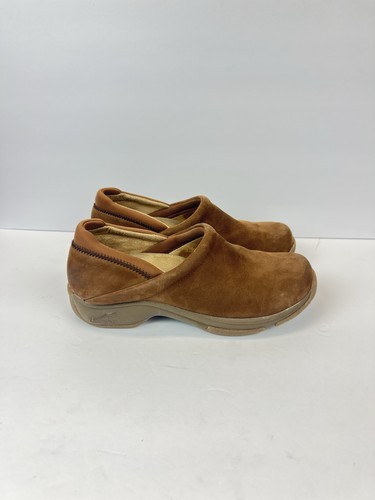 Dansko Brown Slip On Nurse Clogs Shoes rubber slip resistant Soles US 9 ...