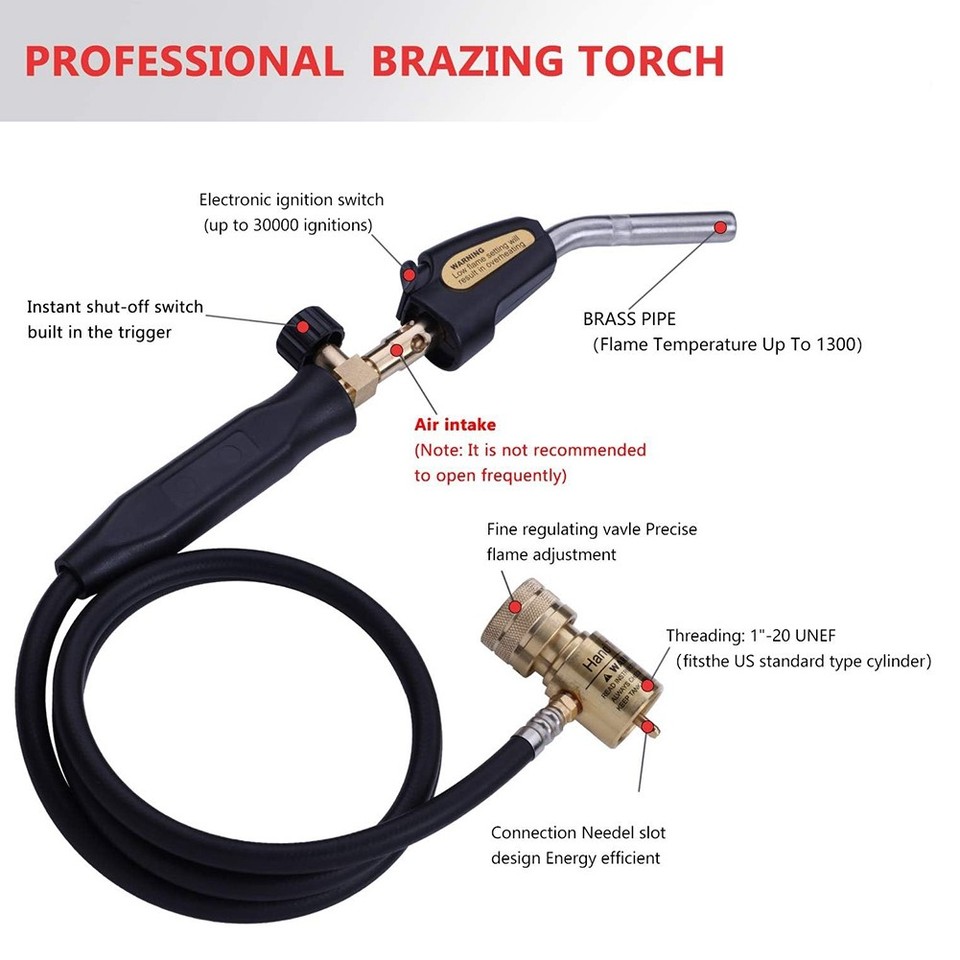 Propane Torch Hand Hose, Mapp Gas Torch,Welding Torch,Hose Length 16049 ...