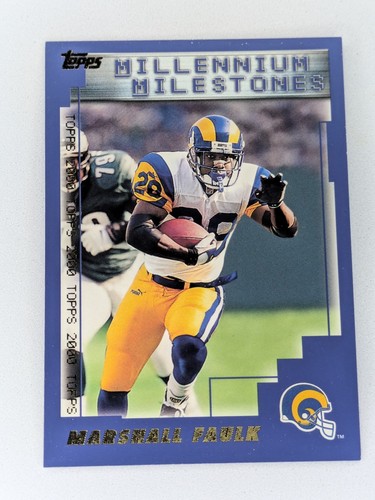 2000 Topps #340 Marshall Faulk Topps Collection St. Louis Rams Card | eBay