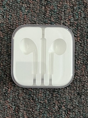 One EMPTY White Genuine Authentic OEM Apple iPhone Earbuds Wired ...
