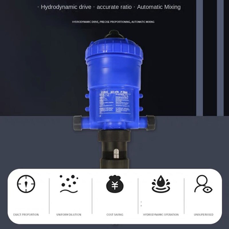 P2505 Water Powered Dosing Pump Mix Chemical Injector Proportioning ...