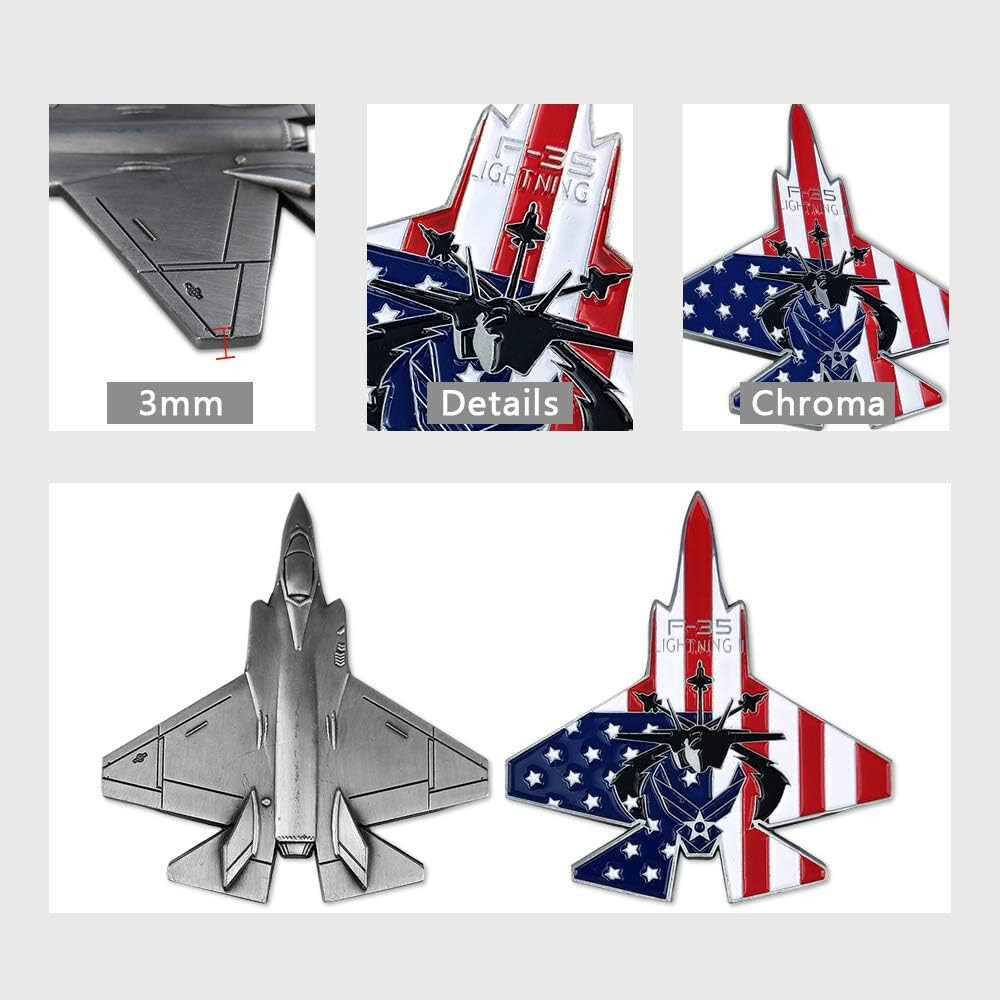 US Military Air Force Challenge Coin F-35 Lightning II Fighter Jet ...