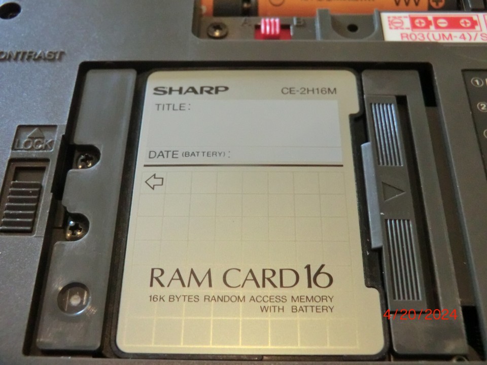 VINTAGE Sharp PC-E500S with 16K RAM Calculator/Computer | eBay