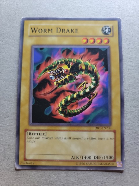Yu-Gi-Oh! TCG Worm Drake Dark Beginnings 1 DB1-EN208 Unlimited Common ...