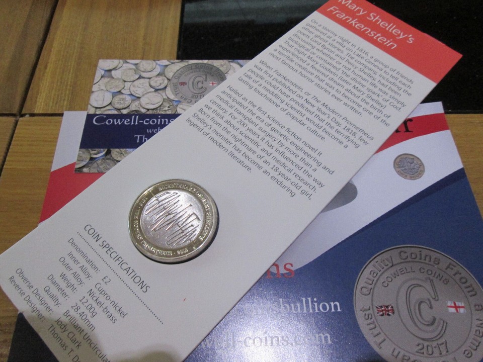 2018 ROYAL MINT BUnc £2 Coin FRANKENSTEIN AIRFORCE ARMISTICE AND PEOPLE ...