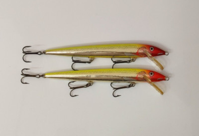 (2) Rapala Floating Minnows F-18 Jerkbait Fishing Lures Lot of 2 ...