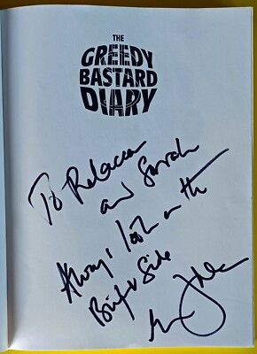 GREEDY BASTARD DIARY / COMIC TOUR OF AMERICA - ERIC IDLE - INSCRIBED ...