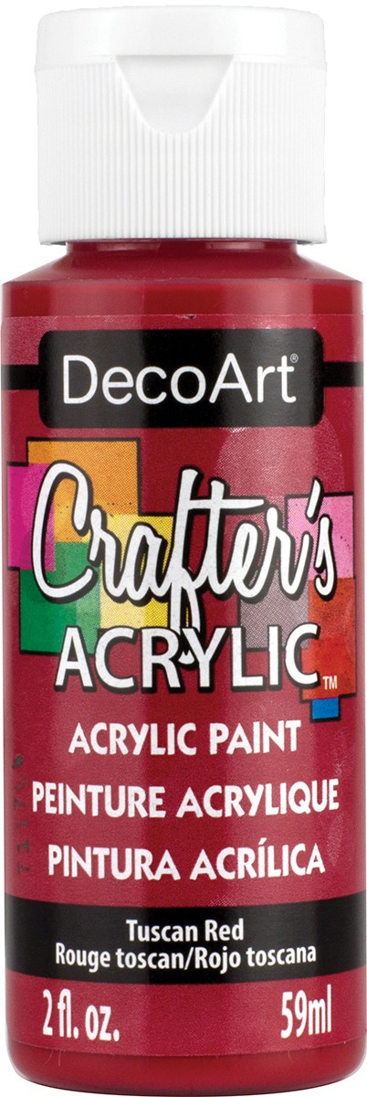 DecoArt Crafter's Acrylic All-Purpose Paint 2oz-Tuscan Red - DCA-126 | eBay