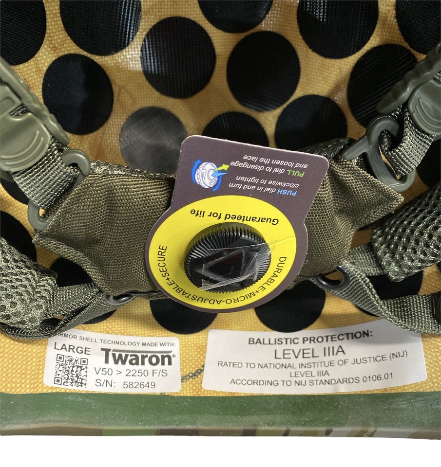 AOR2 BLK Super High Cut NIJ IIIA Maritime Ops Combat Ballistic Helmet ...