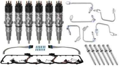 2016 Dodge Ram Cummins 6.7 New Fuel Injectors, Lines, Tubes, and Gasket ...